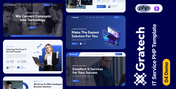Gratech - IT Service And Technology PHP Template by Gramentheme | ThemeForest